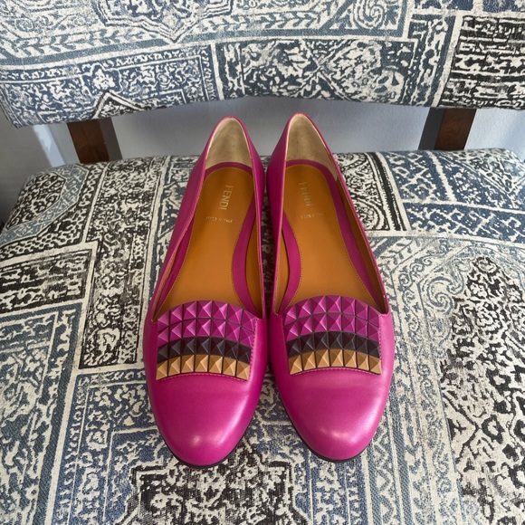 Fendi | Shoes | Fendi Magenta Flats New With Box | Poshmark